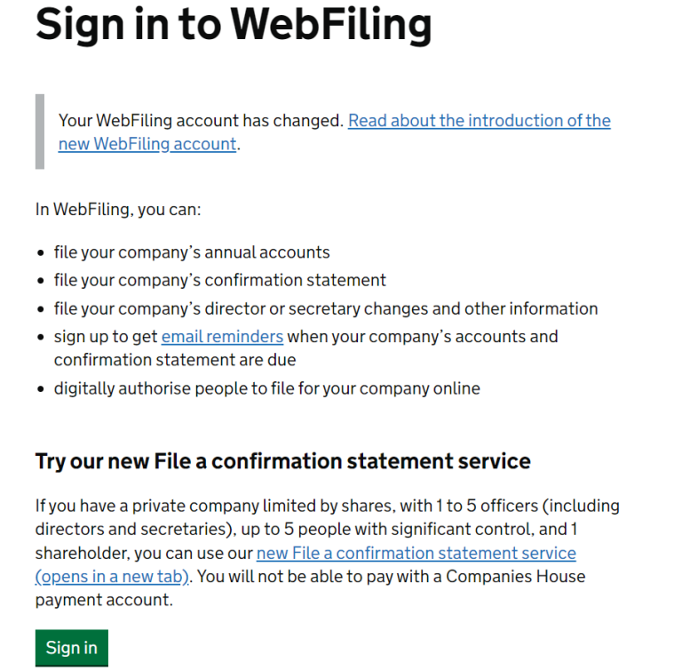 What is a WebFiling Authentication Code? - Formations Hunt